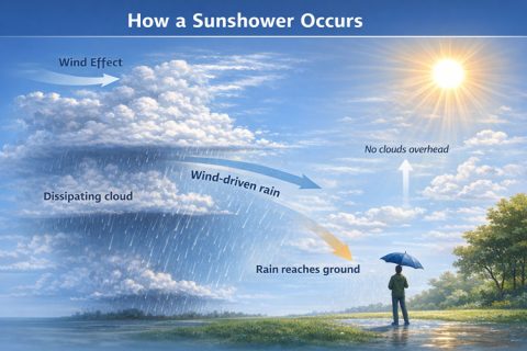 Rain Without Clouds? A Sunshower Or Serein Can Provide The Answer